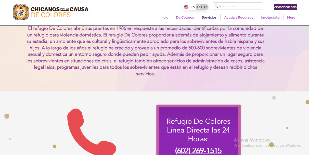 Violencia doméstica: el albergue De Colores, de Chicanos por la Causa ...